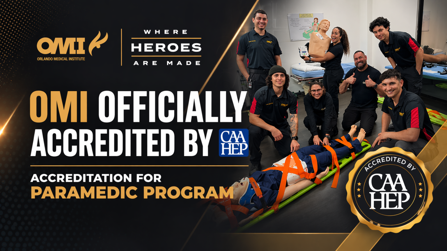 Orlando Medical Institute Receives CAAHEP Accreditation for Paramedic ...